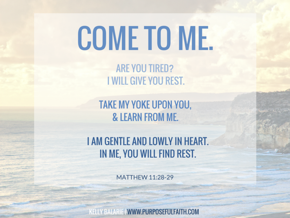 Learning to Find Rest - Purposeful Faith